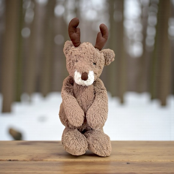 Jellycat | Toys | Jellycat 1 Bashful Reindeer Brown Deer Plush Stuffed ...